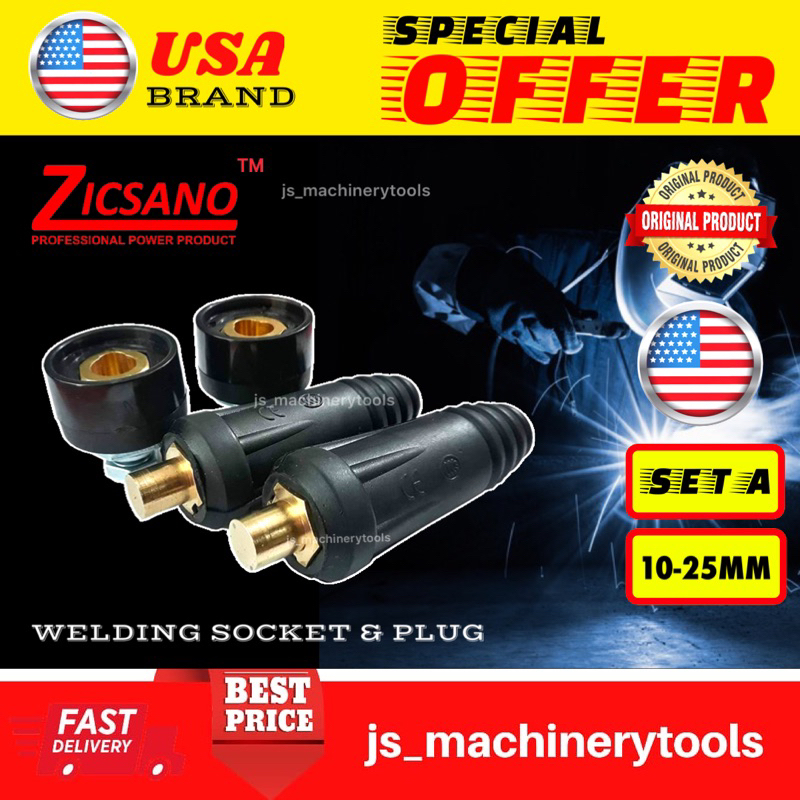 Welding Socket 10-25mm/35-50mm MMA MIG TIG Welding Inverter Quick ...