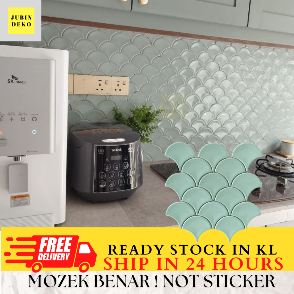 [MOZEK BENAR] FISHSCALE MOSAIC TILES/JUBIN DINDING/CERAMIC TILES/JUBIN ...