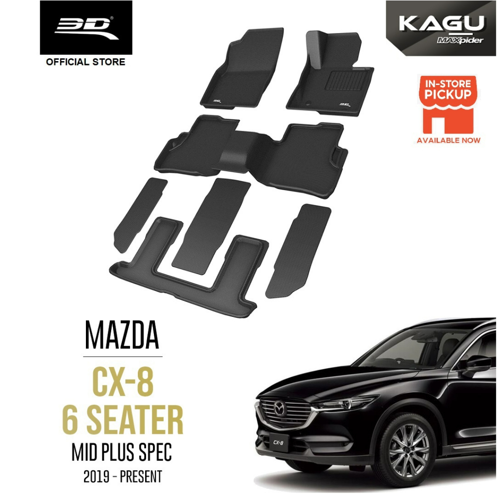3D KAGU Car Mat Mazda CX8 Mid Plus 6 Seater (2019 - Present) | Shopee Malaysia