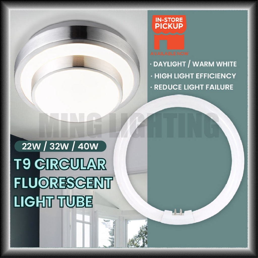 Fluorescent Lamp T9 22W 32W 40W Circular Ring Light Tube Lights Ceiling Downlight Round Home ...