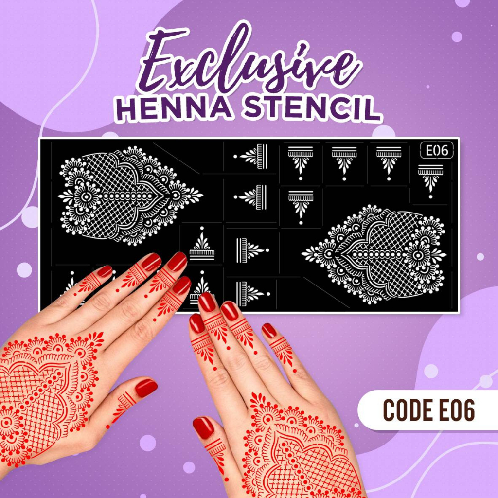 Sticker Inai Raya Latest Design Stiker Sepasang Tangan Pengantin Nikah ...