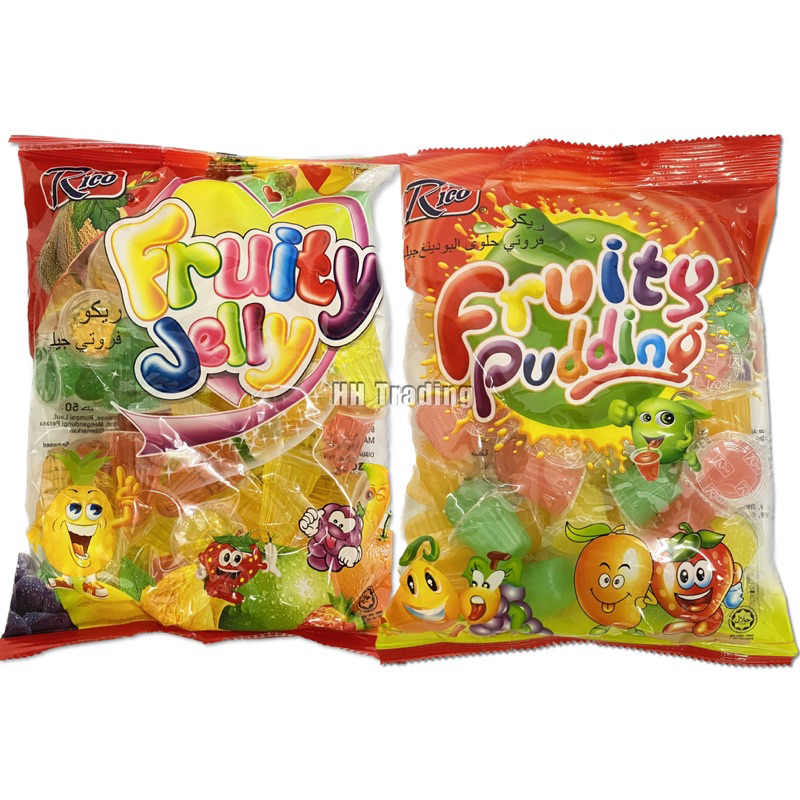 750g RICO FRUITY JELLY / PUDDING ASSORTED FRUIT FLAVOUR (50pcs ...