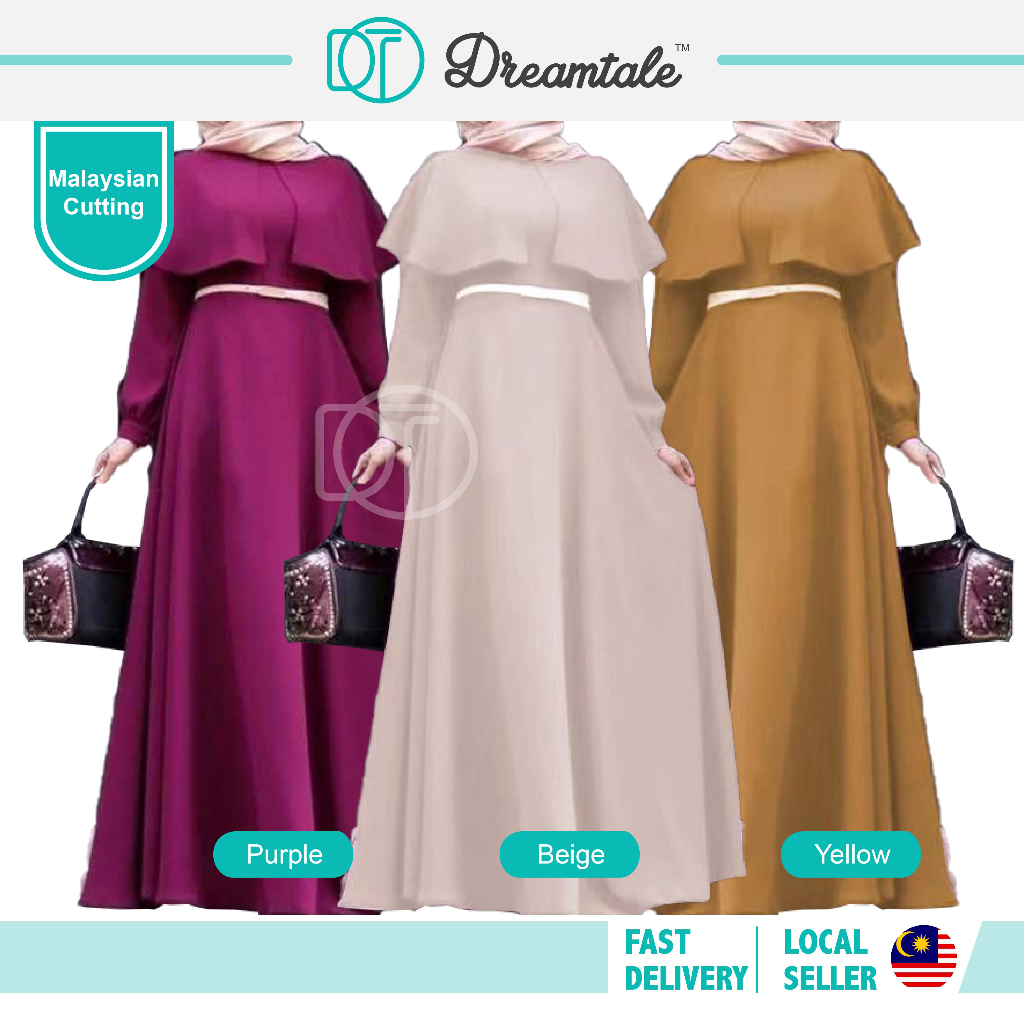 Dreamtale Khayyira Muslimah Wear Dress Muslimah Cape Dress Muslim Jubah ...