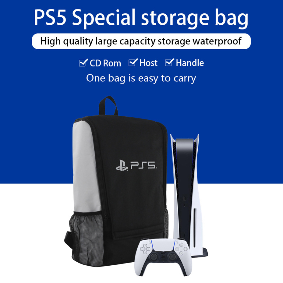 PS5 Bag Game Console Backpack for Sony Playstation 5 Console Travel Bag ...