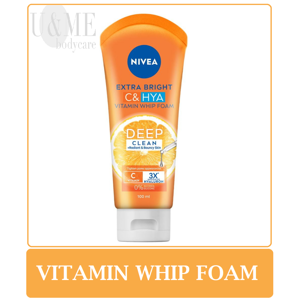 Nivea Extra Bright C & Hya Vitamin Whip Foam 100ml | Shopee Malaysia