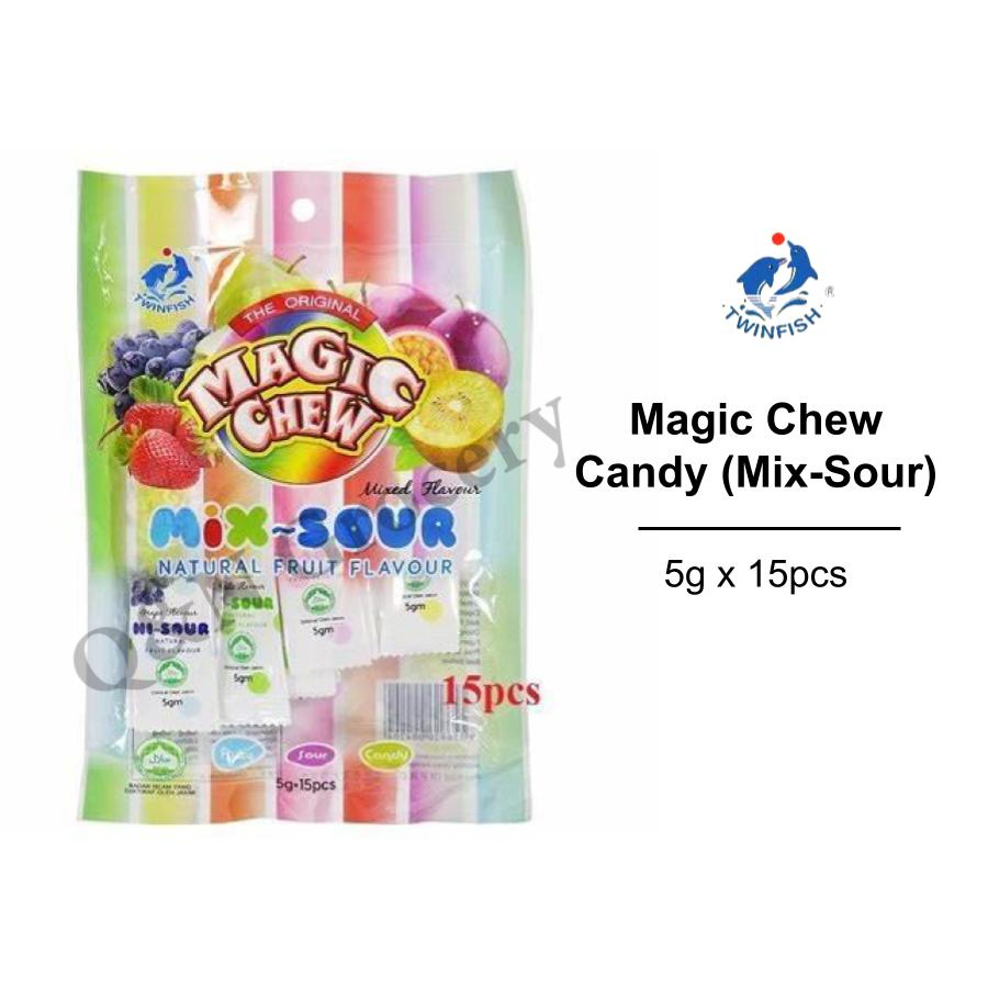 Twinfish Magic Chew Candy Mix Sour 5g x 15pcs | Shopee Malaysia