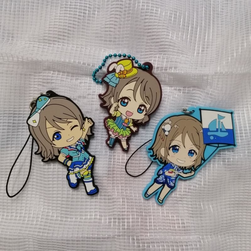 Watanabe You Aqours Love Live! Sunshine! RUBBER KEYCHAIN COLLECTION ...