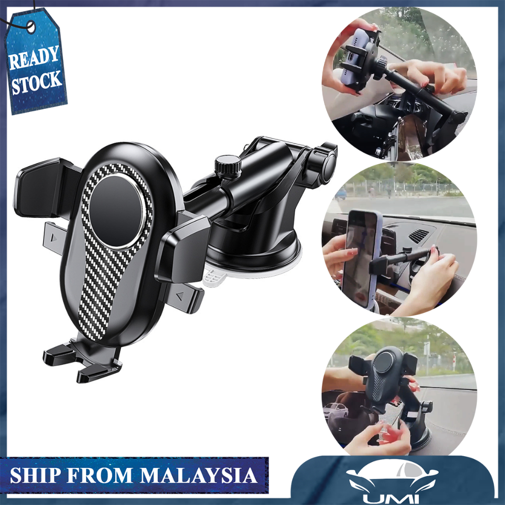 Car Phone Holder Adjustable Long Neck Car Phone Mount Dashboard ...