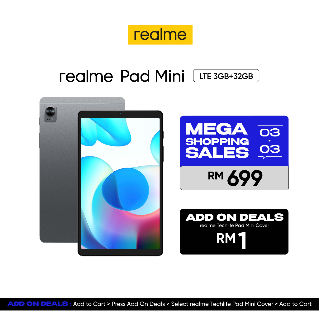 realme Pad Mini Price in Malaysia & Specs - RM685 | TechNave