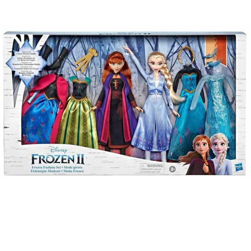 Original Frozen Fashion Doll Set Elsa Anna Dress Collection Giftset ...