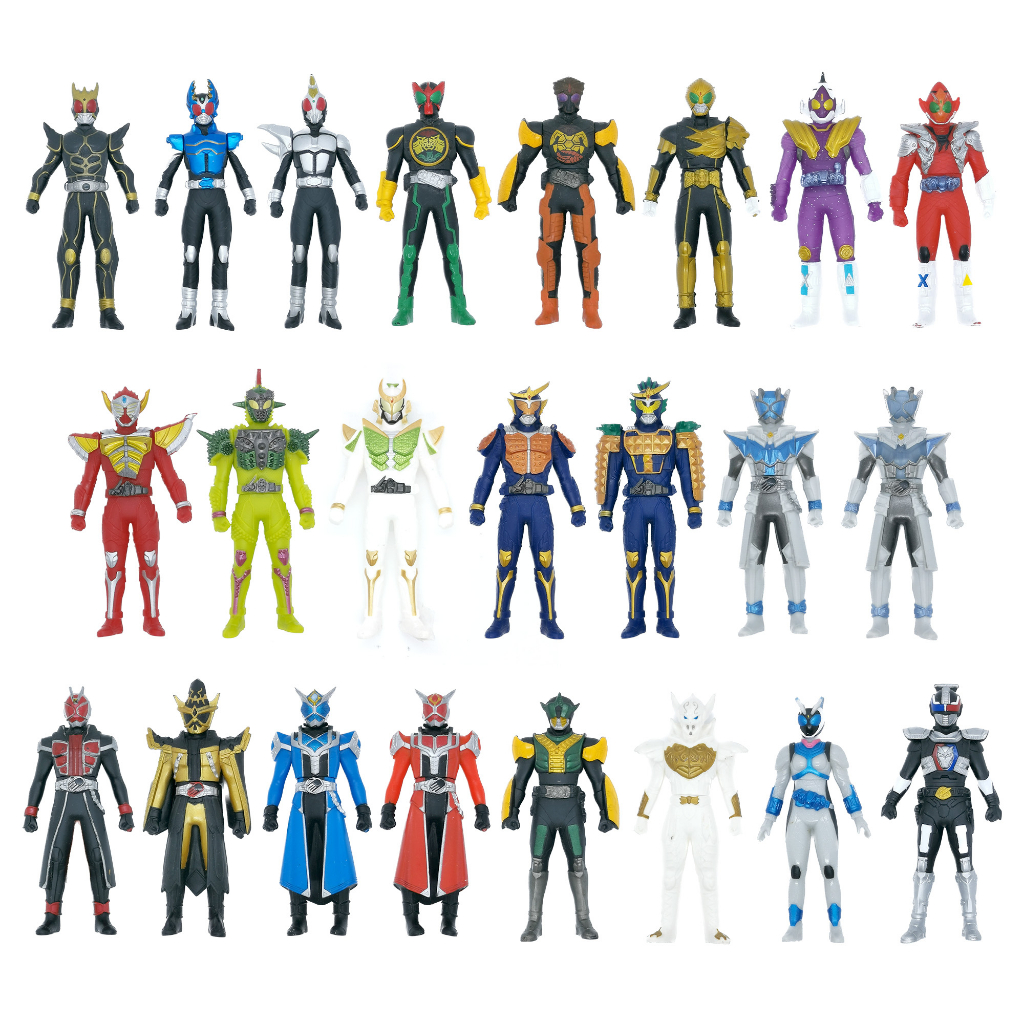 Pre Owned Bandai 11cm Kamen rider hero series masked candy food toy lot Collectible 4.5 inch ...
