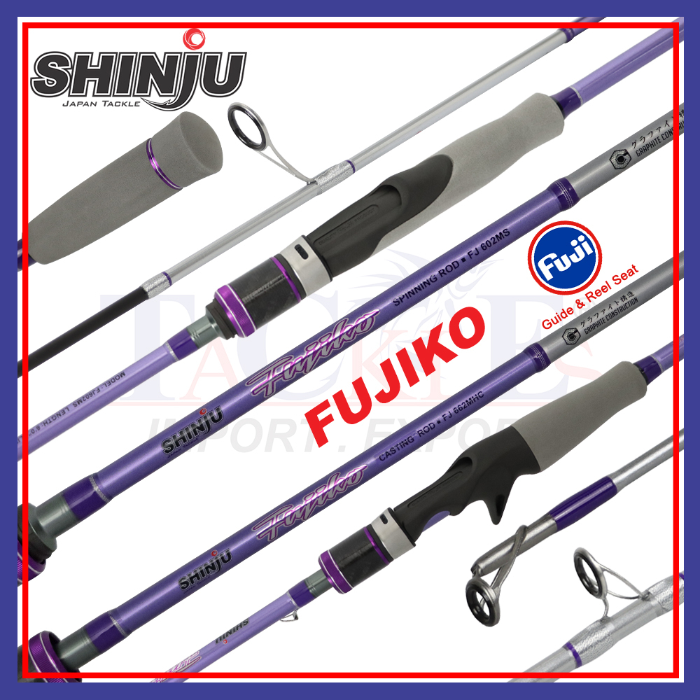 FUJI (5'6"ft-8'0"ft) Shinju Fujiko Fishing Rod Joran Pancing (Spinning ...