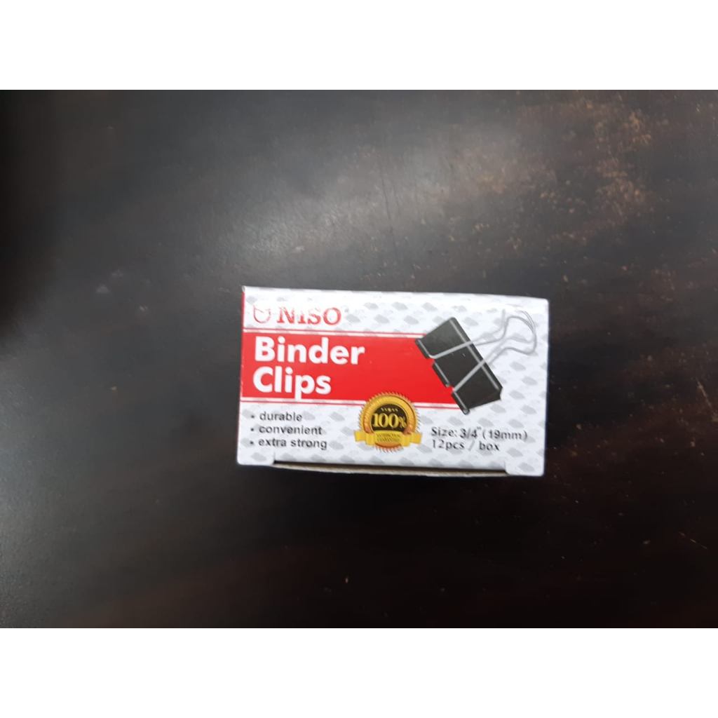 Niso binder clip 19mm(12pcs) | Shopee Malaysia