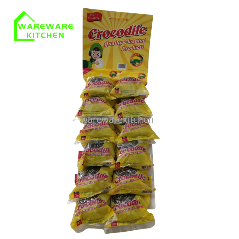 12Pcs/Card Stainless Steel Scourer Winding Scrubbers Berus Dawai Bulat ...