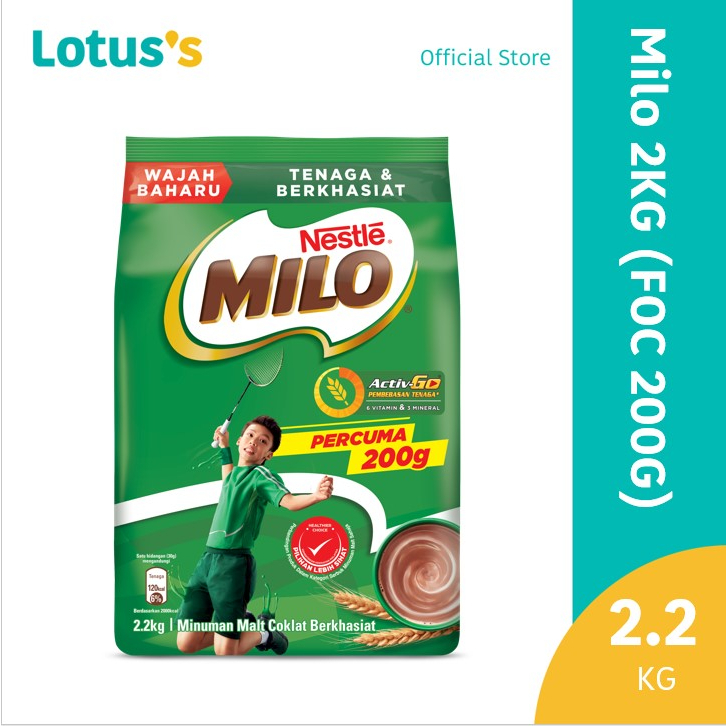 Milo 2KG - FOC 200G | Shopee Malaysia