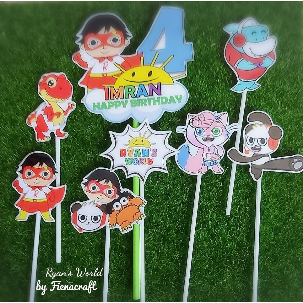Ryan's World Topper Cake with FREE NAMES | Shopee Malaysia
