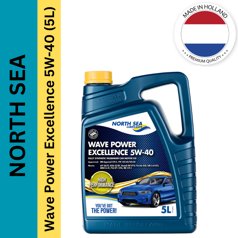 (MADE IN HOLLAND) (704934-5L)NORTH SEA WAVE POWER EXCELLENCE 5W40 Fully ...