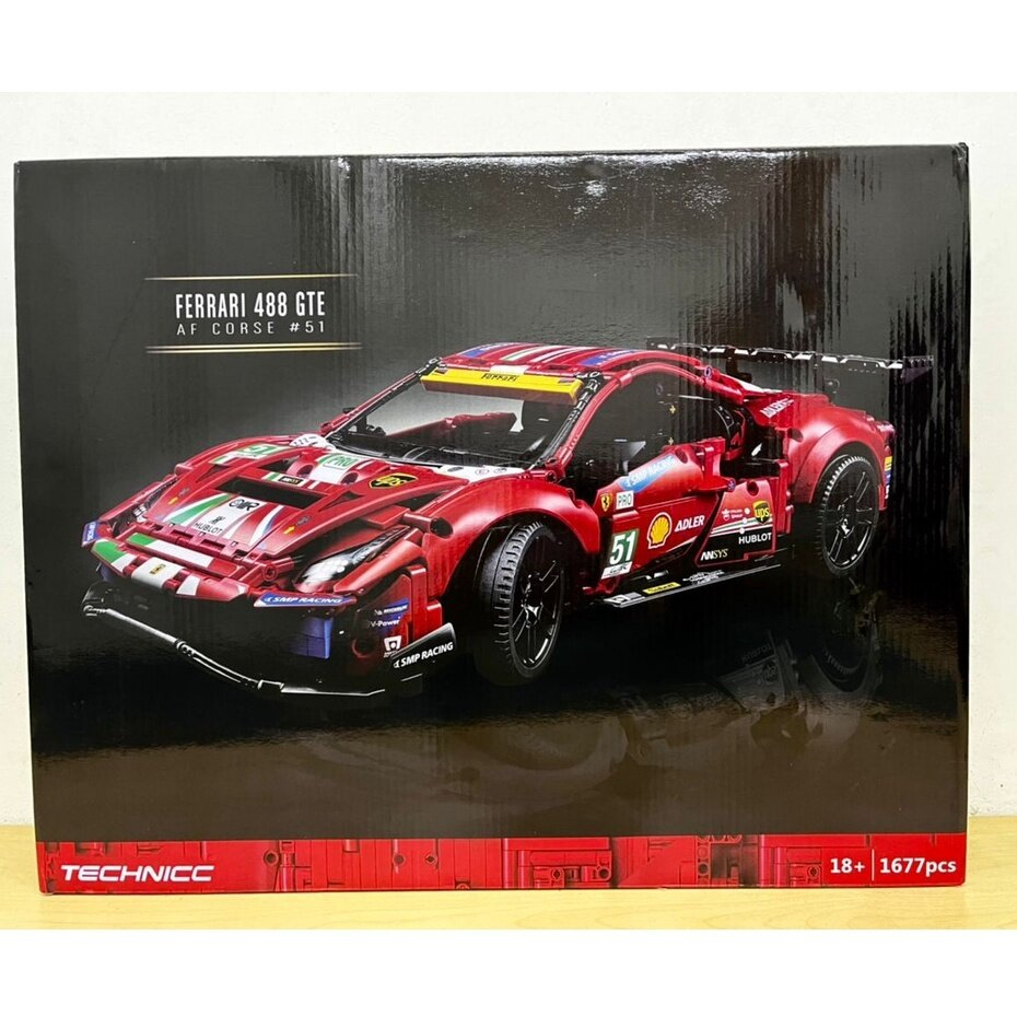 48800 TECHNIC FERRARI 488 GTE BUILDING BLOCKS | Shopee Malaysia