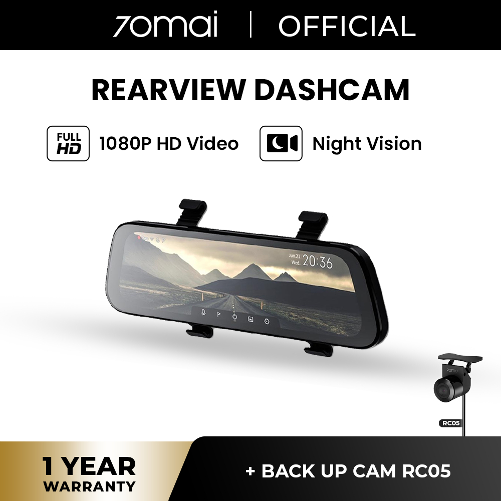 70mai rearview dashcam - Prices and Promotions - Mar 2023 | Shopee Malaysia