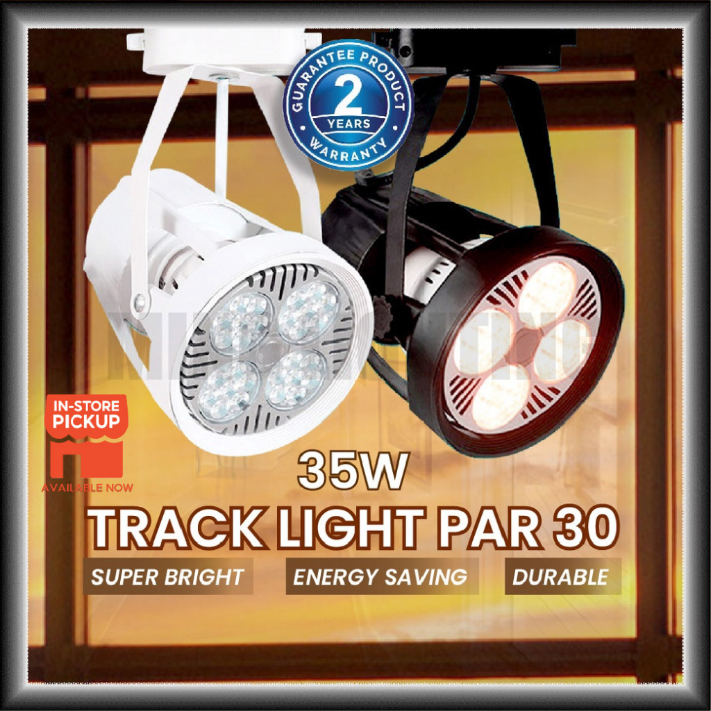 LED Par30 35W Tracklight Track Light Casing Bulb Rail Bar Lights COB ...