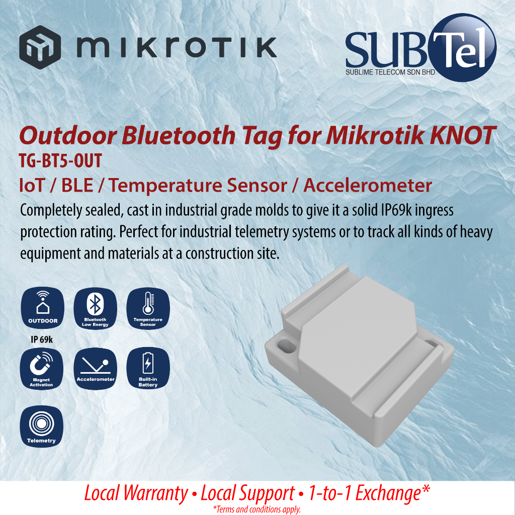Mikrotik TG-BT5-OUT Outdoor Bluetooth Tag for Mikrotik KNOT | Shopee ...