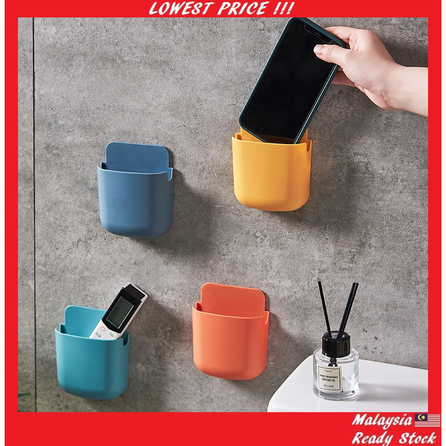 Wall Mounted Hanging Storage Box Remote Control TV Air Conditioner Rack ...