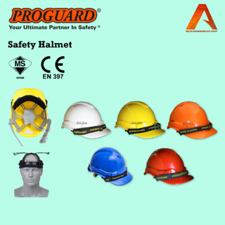 Proguard Industrial Safety Helmet Sirim Certified Yellow White Blue Red ...