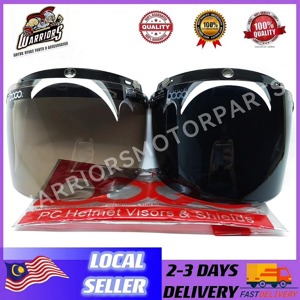 VISOR HELMET BG-05 3 BUTTON CAP MHR MS88 NS88 SGV MAGNUM NOVA NR 50 ...