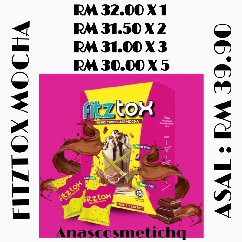 DNS BEAUTY FITZTOX PREMIX CHOCOLATE MOCHA | Shopee Malaysia
