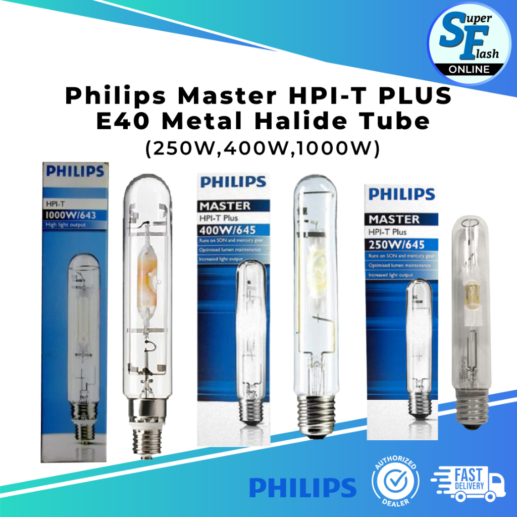 Philips Master E40 Metal Halide Tube Bulb (250W,400W,1000W) | Shopee Malaysia