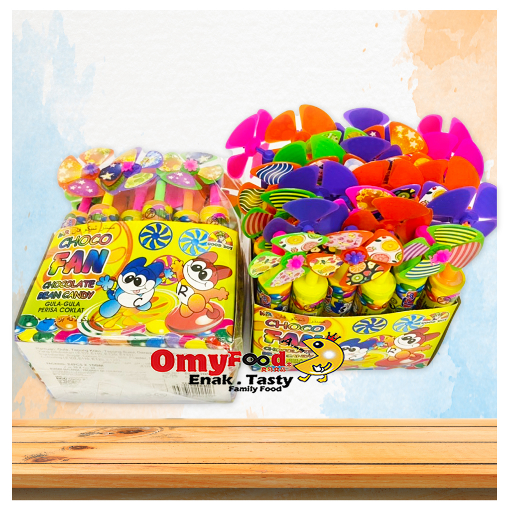10g x 24pcs (1box) Mr Choco Fan Chocolate Bean Candy [OmyFood] | Shopee ...