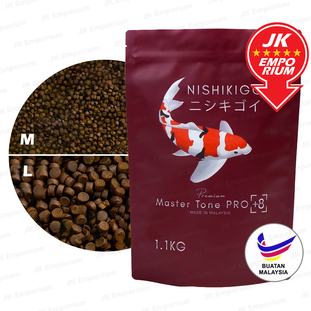 1.1kg Nishikigoi Premium Sinking Koi Food Master Tone PRO +8 Feed ...