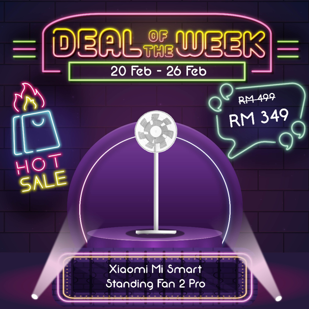 [Global] Xiaomi Mi Smart Standing Fan 2 Pro [Wireless & Chargeable |140 ...