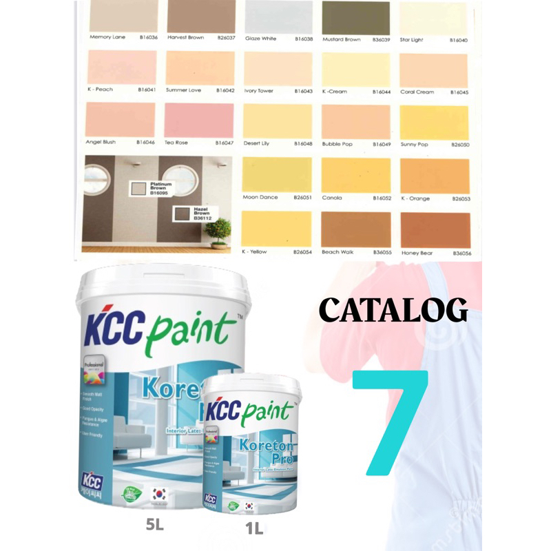 Very CHEAP KCC PRO paint 5liter&1liter cat dinding murah berkualiti | Shopee Malaysia