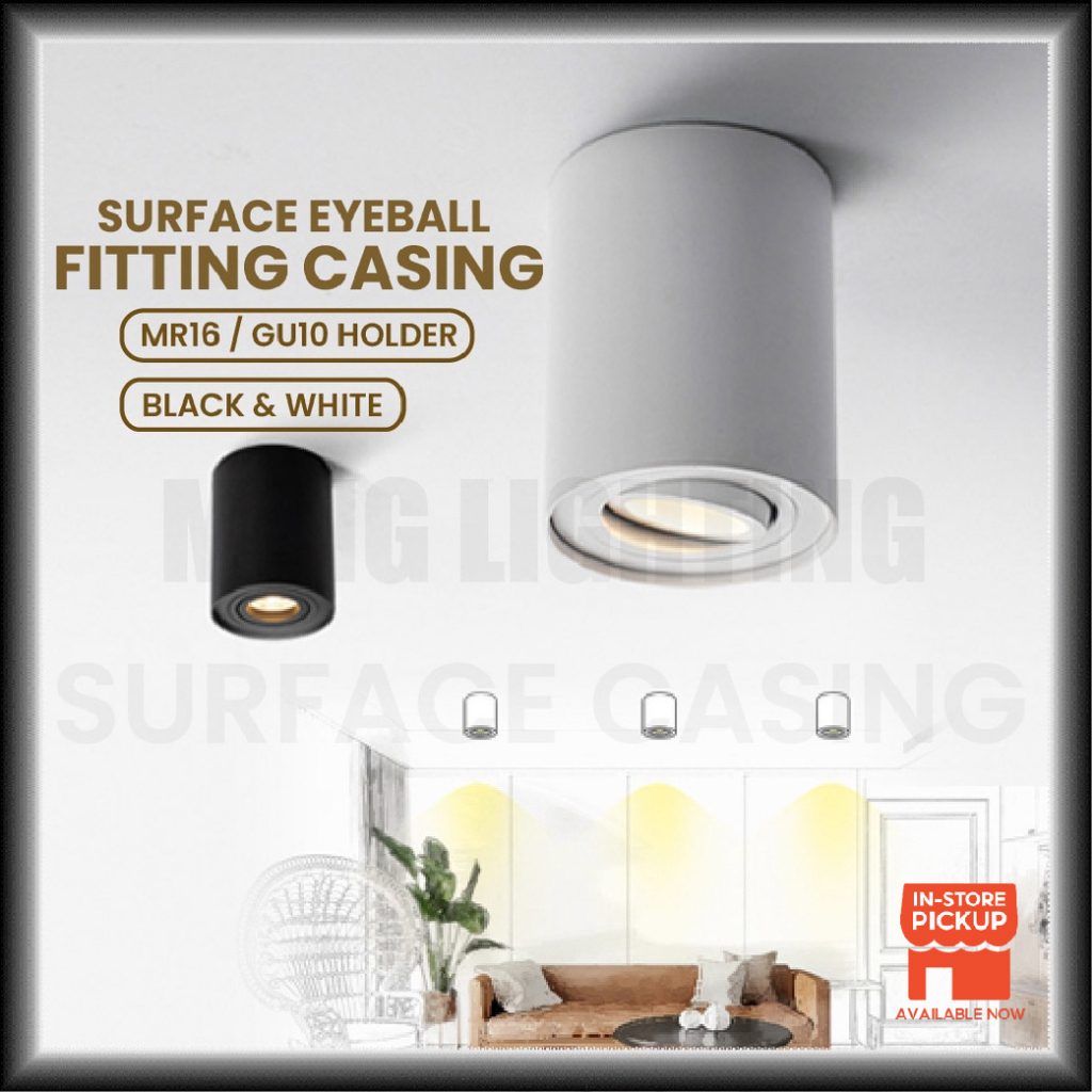 LED MR16 GU10 Eyeball Spotlight Surface Casing Round Ceiling Downlight ...