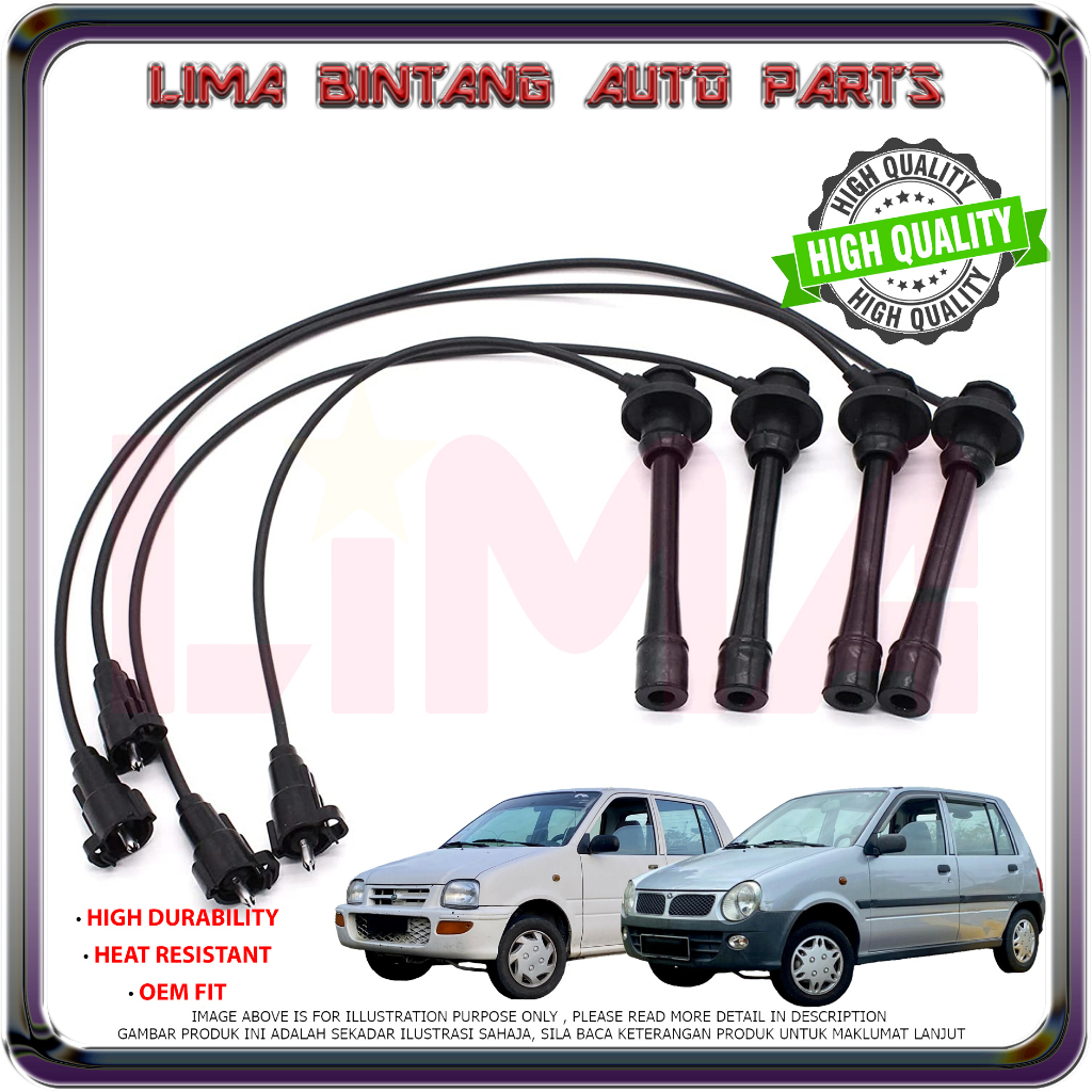 Perodua Kancil , Daihatsu Mira L2 Spark Plug Cable Wire High Quality ...