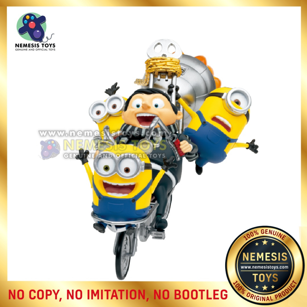 Minions and Young Gru (Bike Chase) Last Prize Figure Happy Kuji | Shopee Malaysia