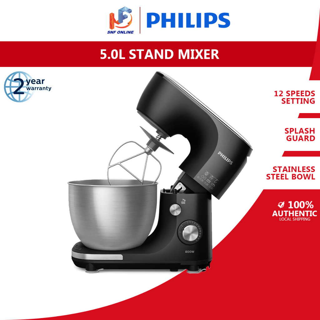 Philips 5.0L Chef Maker Kitchen Machine Stand Mixer HR7922/91 | Shopee ...