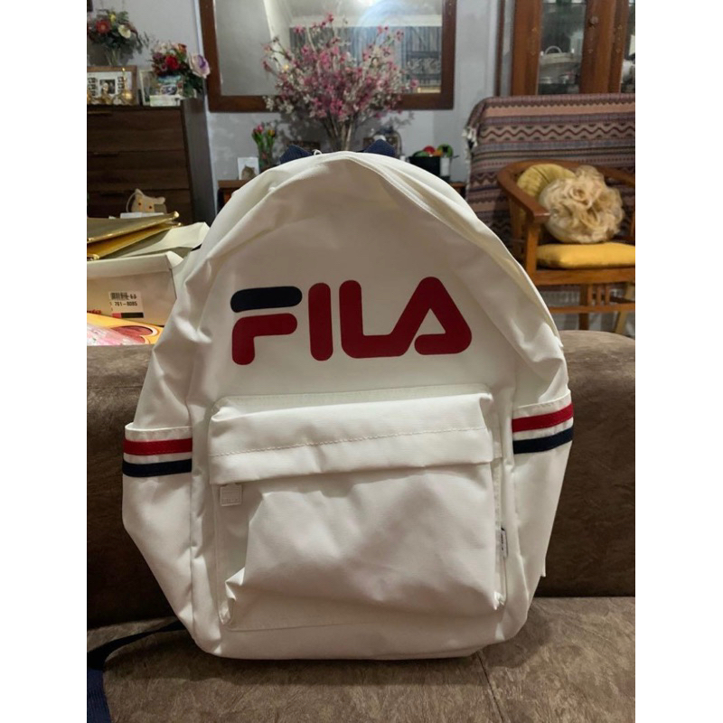FILA White Backpack Bag | Shopee Malaysia