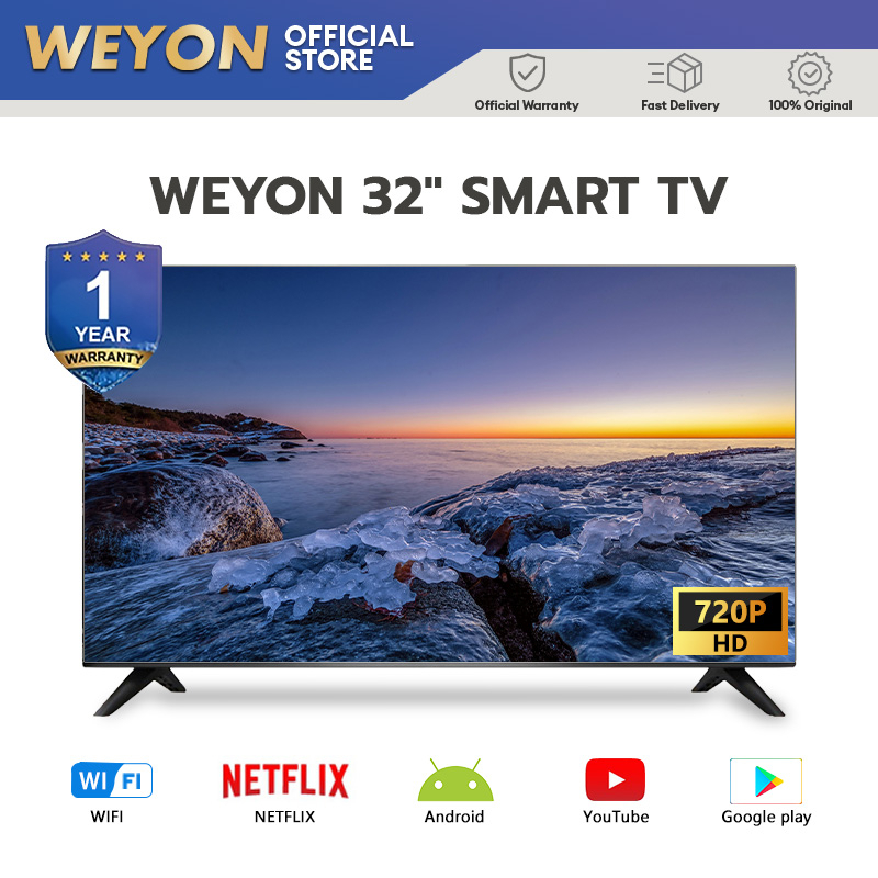 WEYON Android TV 32 inch Smart TV lcd With/ WiFi / YouTube / NetFlix ...