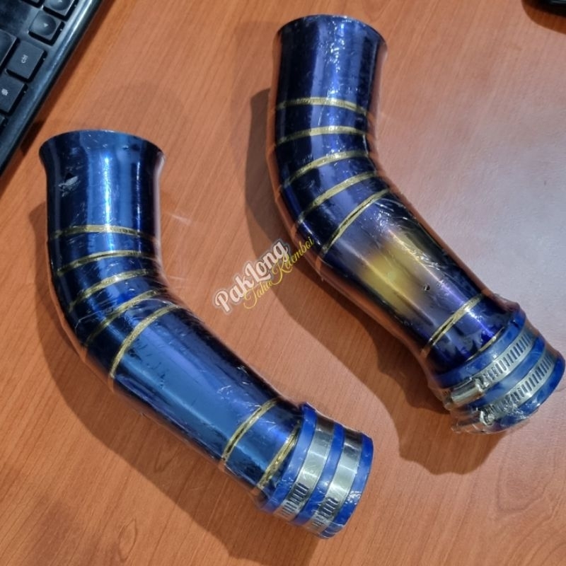 XMAX AIR FUNNEL INTAKE PIPE STAINLESS STEEL TITANIUM | Shopee Malaysia