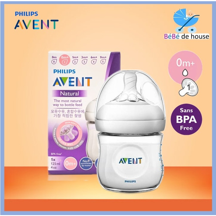 Avent Botol Susu Natural 4oz / 125ml Feeding Bottle 1 pcs | Shopee Malaysia