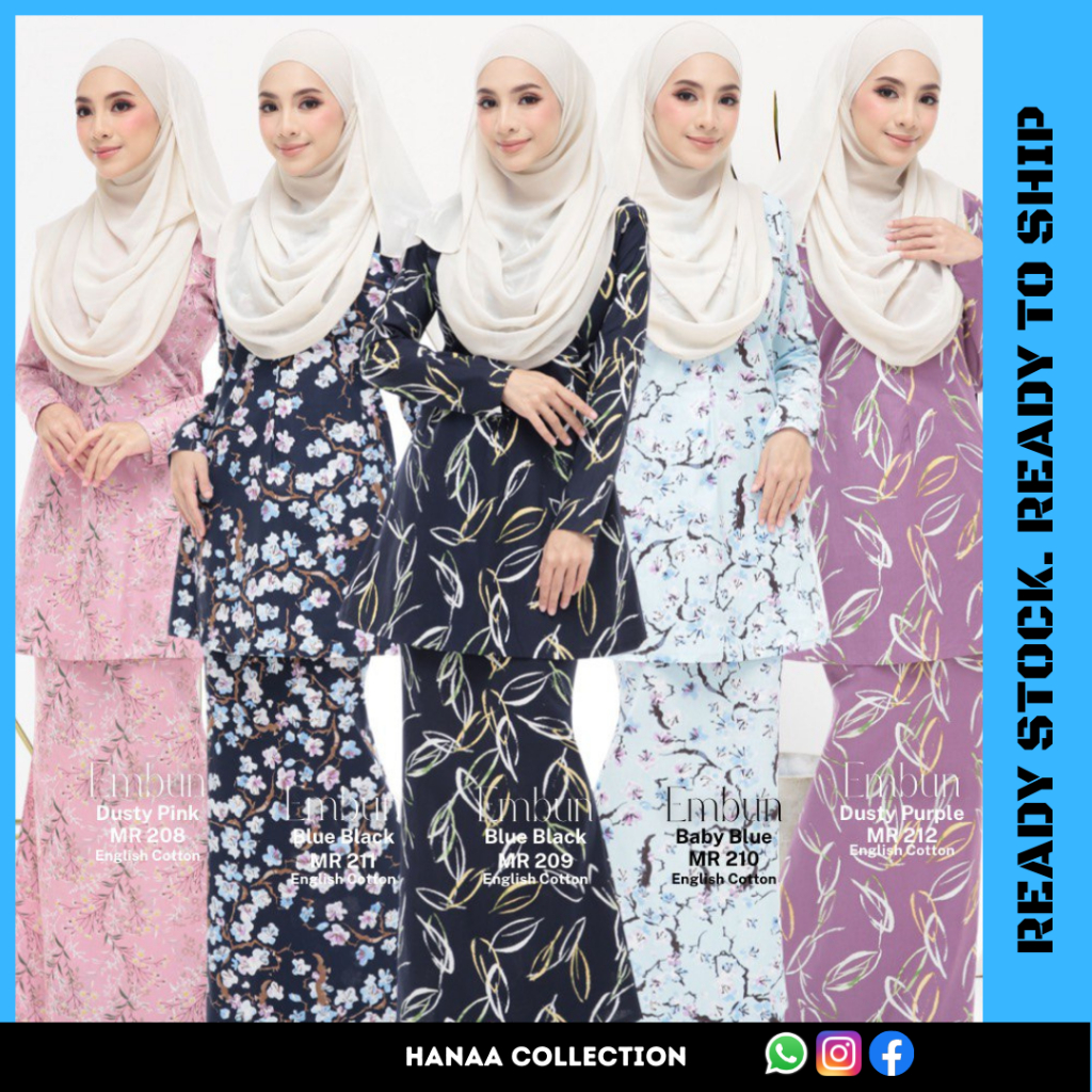 [NEW] Baju Kurung Mini Riau Moden Selesa Murah Sedondon Ibu Anak EMBUN by Lahoya Cotton (English ...