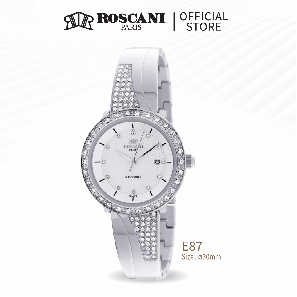 Roscani Lorelai E87 Rose Gold Bangle Women Watch - Sapphire Crystal ...