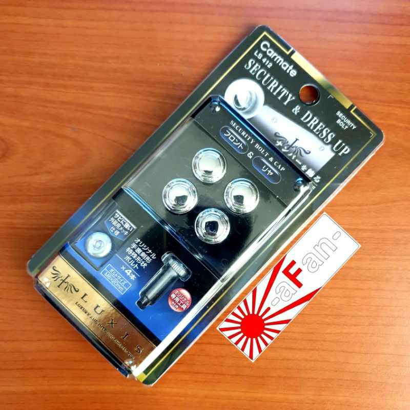 Carmate LS412 412 Car License Plate Security Bolts & Caps Basic 2 ...