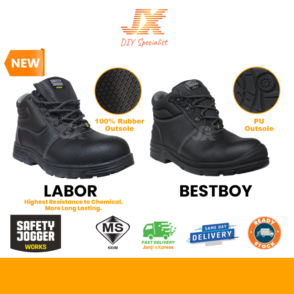 Safety Jogger Bestboy Enhanced Edition S3 SIRIM Mid Cut Safety Shoes Kasut Keselamatan Safety ...