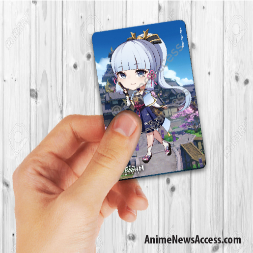 Ayaka Kamisato Genshin Impact Inazuma Stickers Fanart Touch N Go Card ...