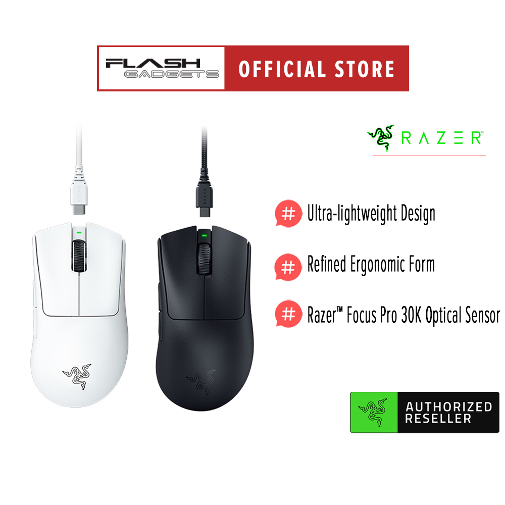 Razer DeathAdder V3 Pro -Ultra-lightweight Wireless Ergonomic Esports ...