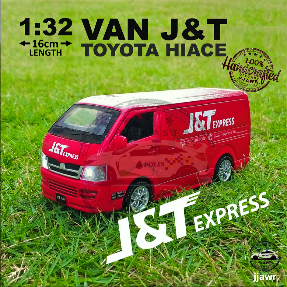 VAN JNT 1:32 J&T Hiace Van Model Diecast Toy | Shopee Malaysia
