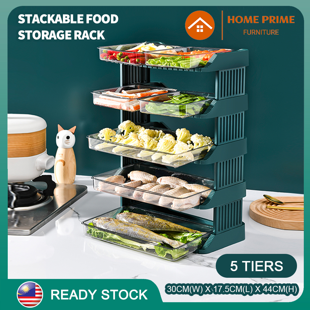HP FC009 Stackable Food Plate Rack Food Serving Food Organizer Dinning ...